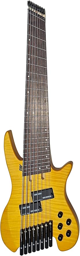 Amazon.com: IYV-IBHLFF8-500 8 String Headless Bass Electric Guitar ...