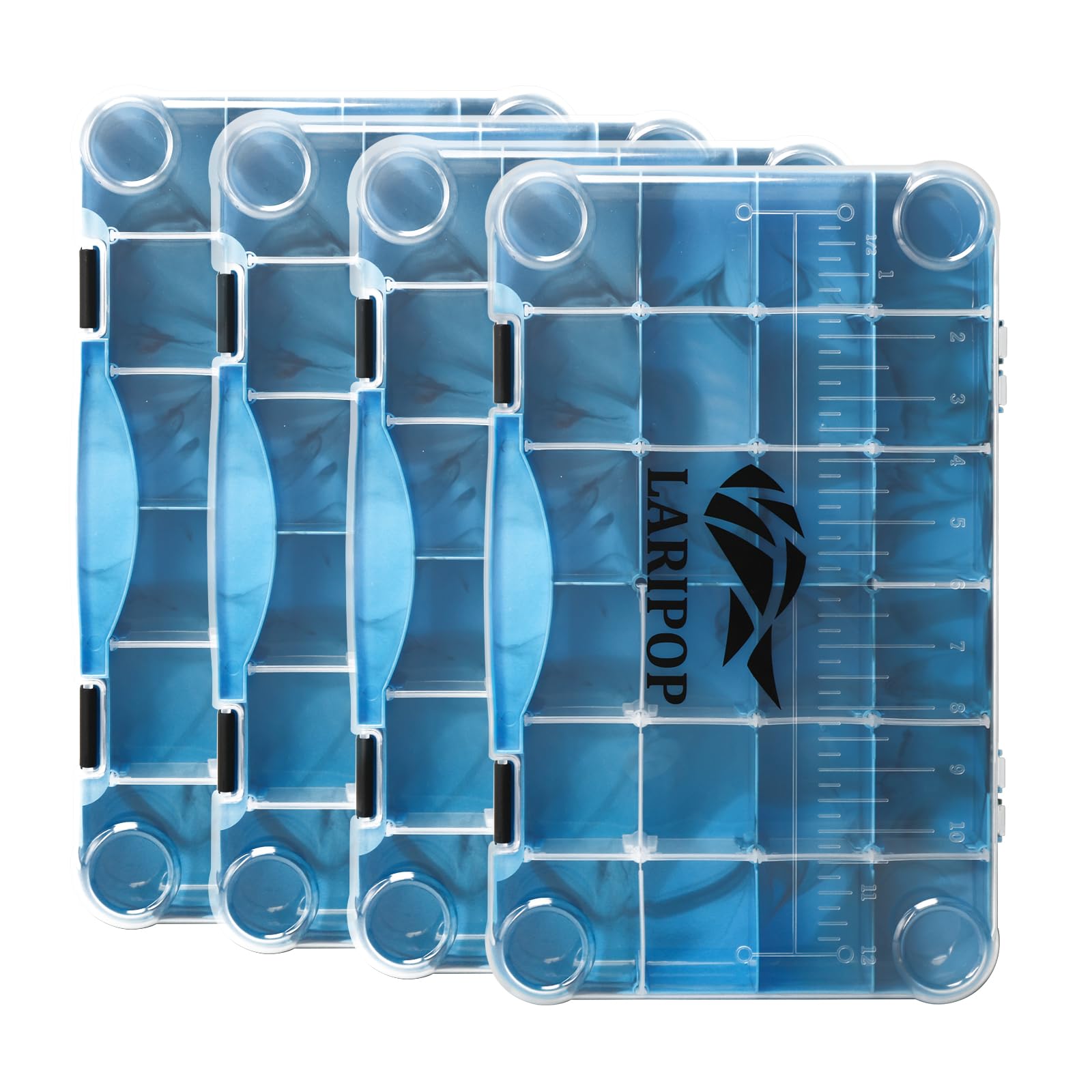 Amazon.com: LARIPOP 3700 Tackle Box, Plastic Tackle Trays, Transparent ...