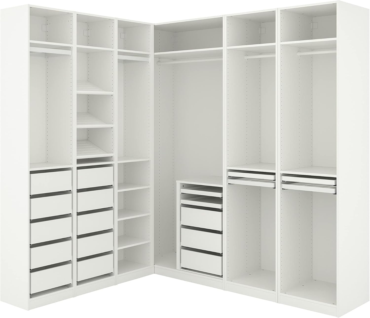 Amazon.com: IKEA Pax Corner Wardrobe, 211/213x236 cm, White : Home ...