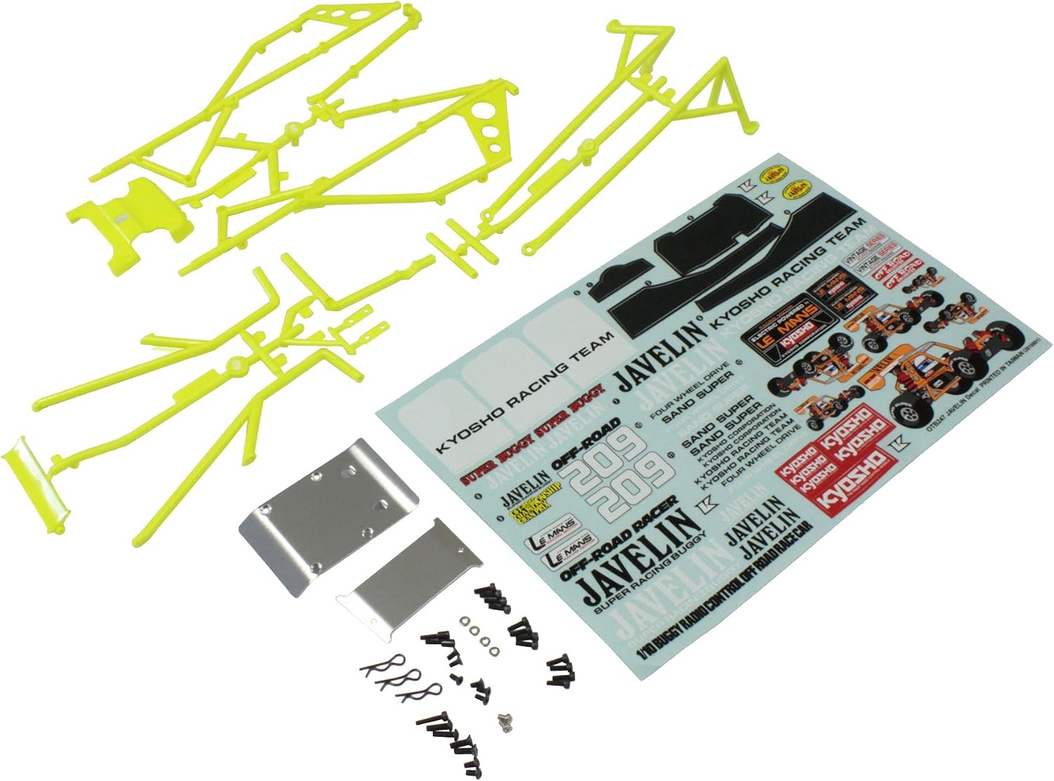 Amazon.com: Kyosho OTB247Y Body (Yellow/Javelin) : Toys & Games