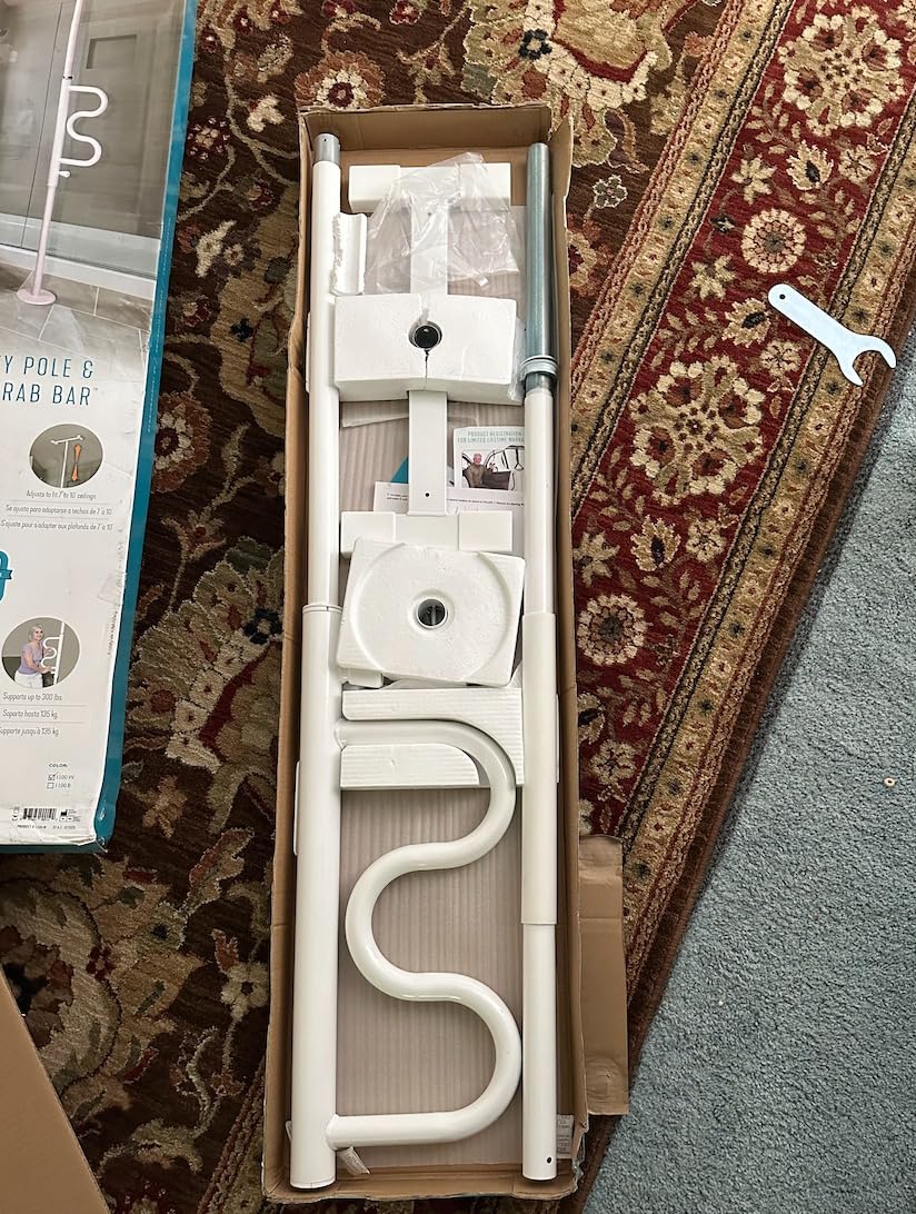 $30/mo - Finance Stander Security Pole and Curve Grab Bar, Elderly ...
