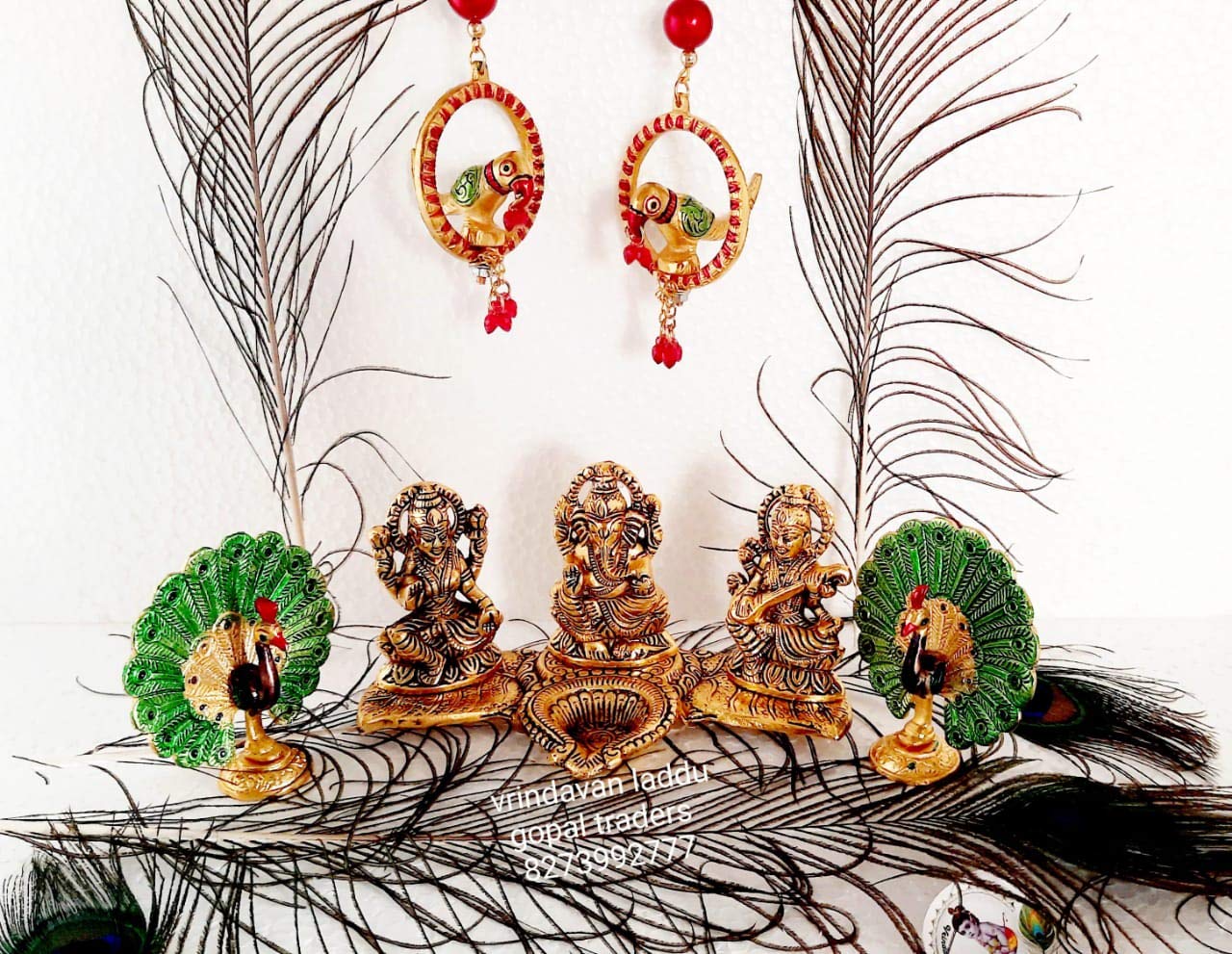 Buy VRINDAVAN LADDU GOPAL TRADERS Handicraft Laxmi Ganesh Saraswati ...