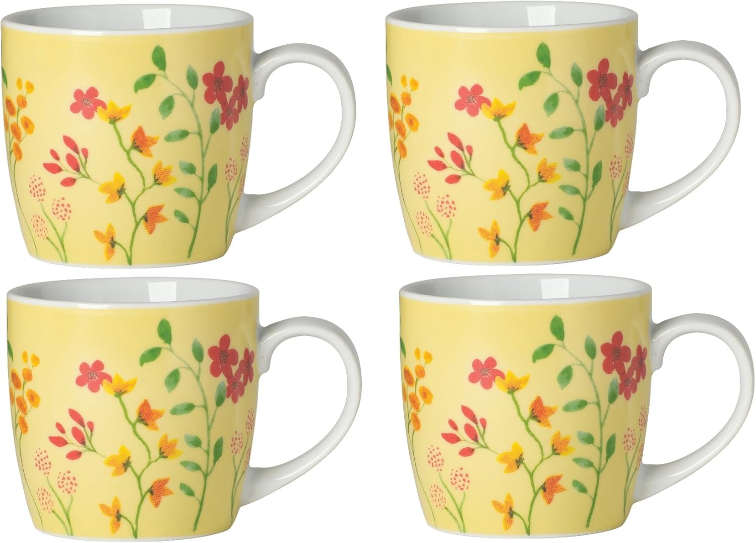 Amazon.com: Now Designs Mugs, Secret Garden, Set of 4 : Home & Kitchen