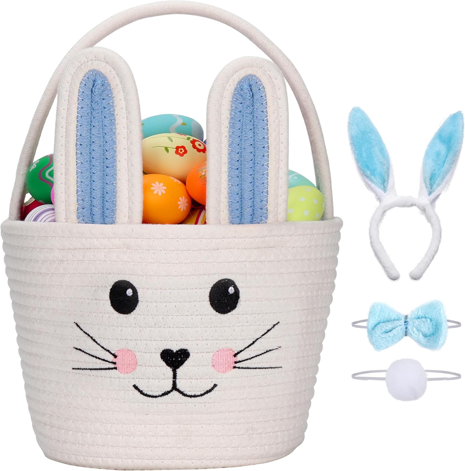 Personalized Easter Baskets For Boys Plush Easter Bunny Basket For Kids ...