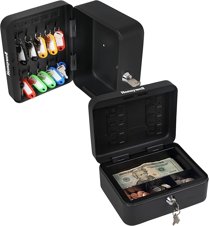Amazon.com: Honeywell Safes & Door Locks - Convertible Small Cash Box ...