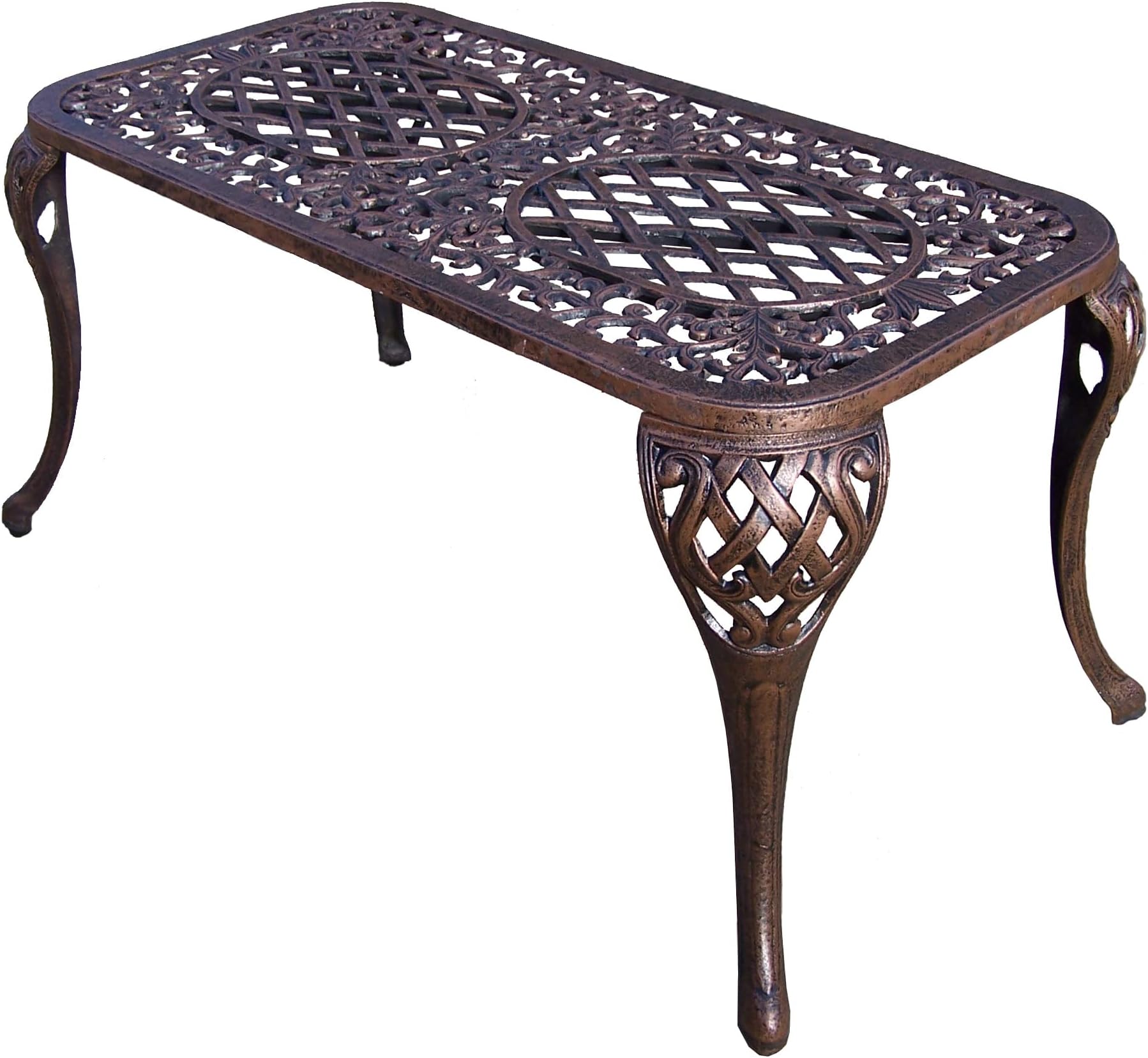 Amazon.com : Darlee Series 80 Patio Coffee Table in Antique Bronze ...