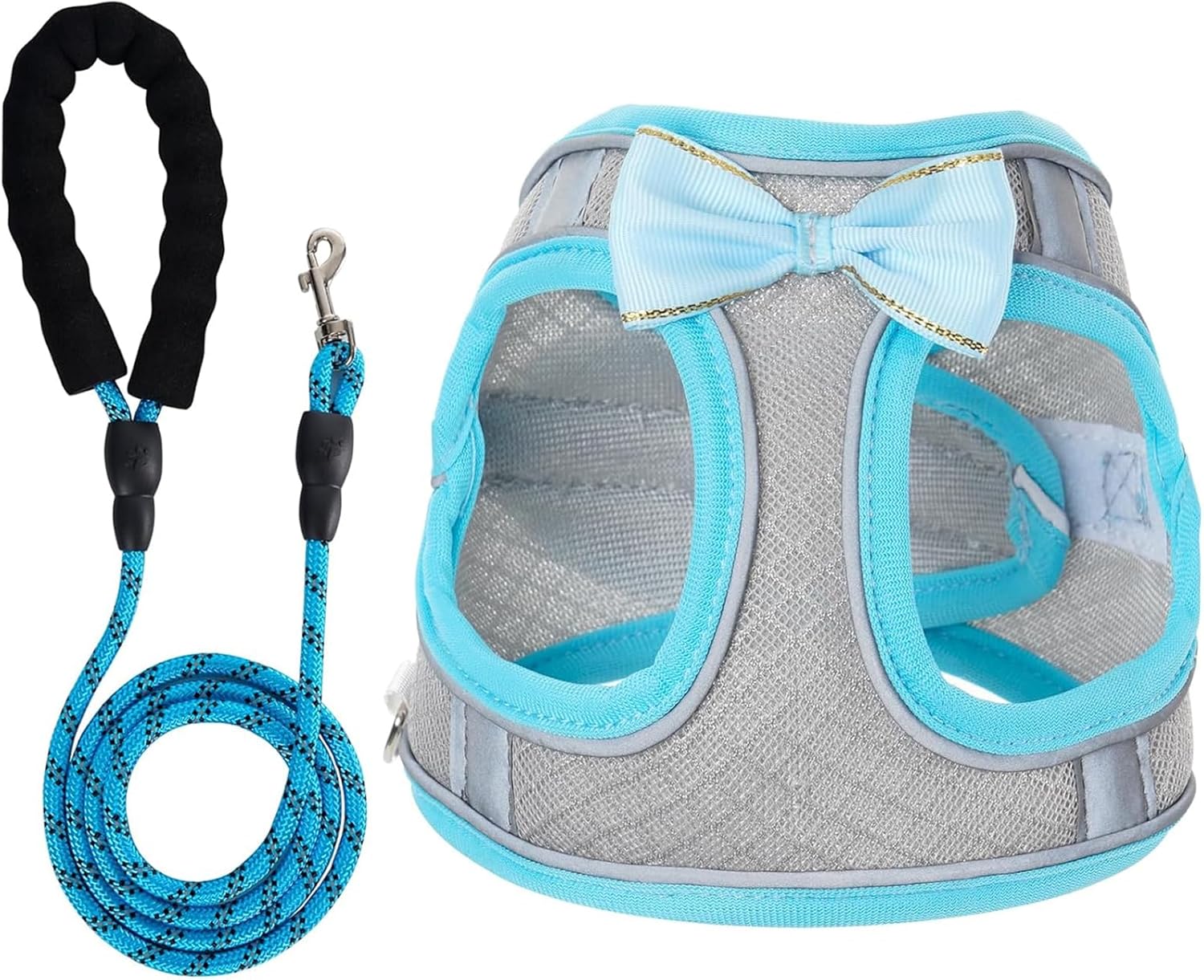 Amazon.com : WOCUME Dog Harness with Leash Set, Step-in Breathable ...