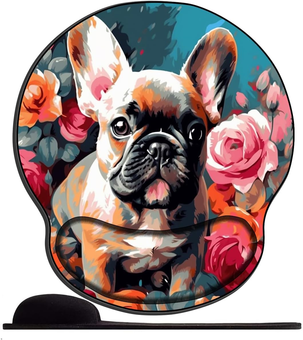 Amazon.com: Mouse Mat with Wrist Rest Support Silicone Comfort Gel ...