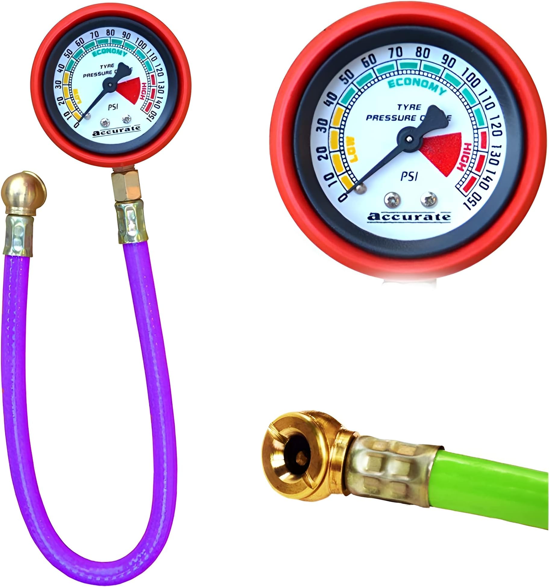 Oblivion Heavy Duty Tyre Inflator Gauge – Reliable Air Compressor Tool ...