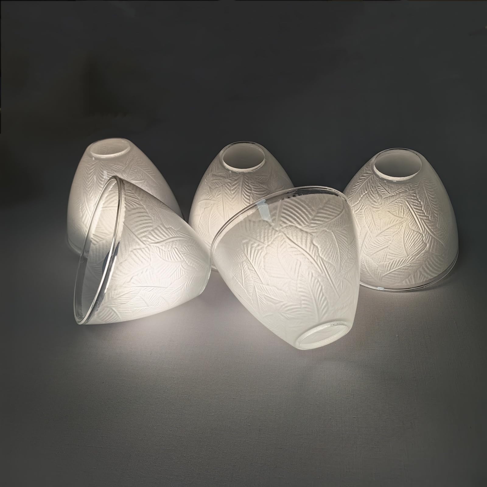 GoldSwift Bell Shade Lighting Fixture Glass Shade Replacement, 5.9"W x ...