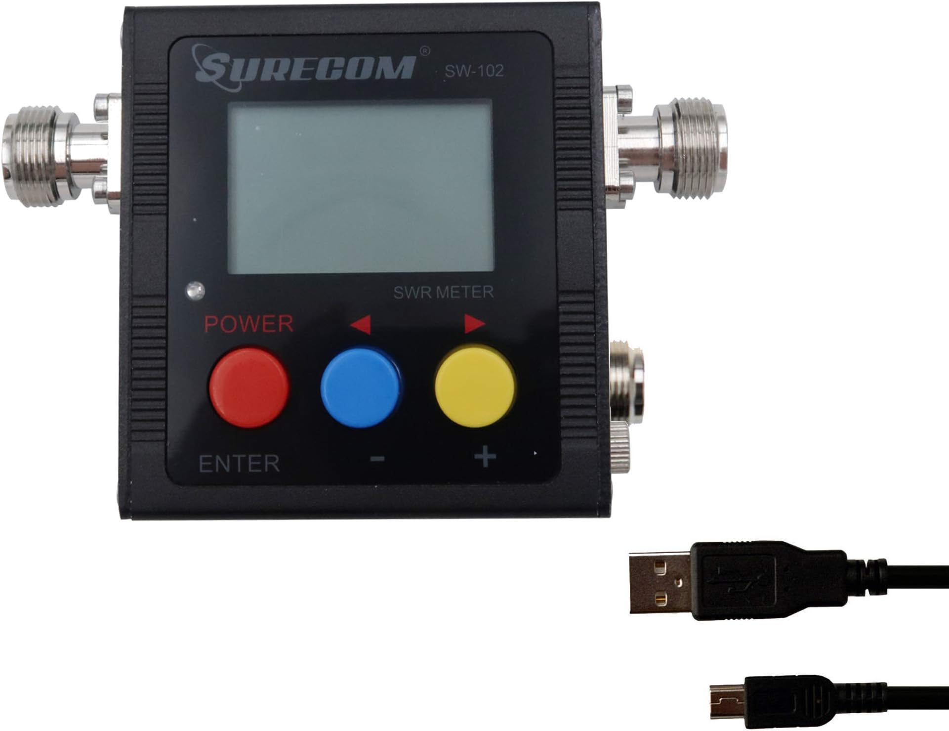Power Meter and SWR Meter 125-525 MHz Mini Digital VHF/UHF - HF RF ...