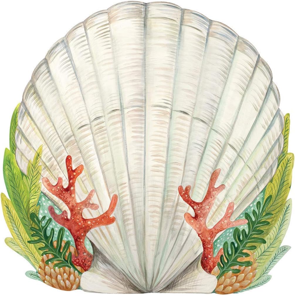 Amazon.com: Hester and Cook Die-Cut Shell Paper Placemat Sheets: Home ...