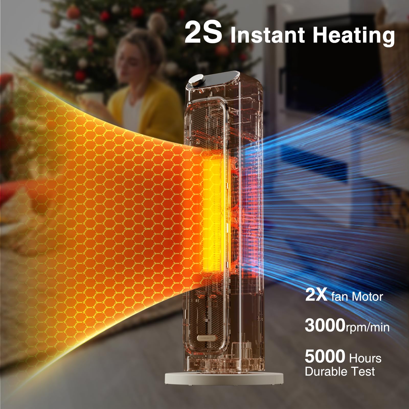 Snapklik.com : Airmate Large Space Heater For Indoor Use,Fast Quiet ...
