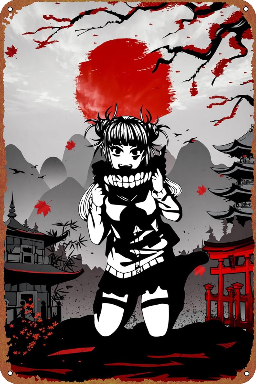 Amazon.com : Himiko Toga Anime Poster Retro Metal tin Sign Halloween ...