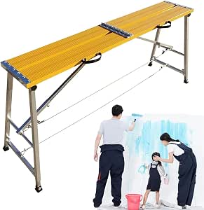 Amazon.co.jp: Scaffold Stepladder Work Bench Portable Folding Work ...