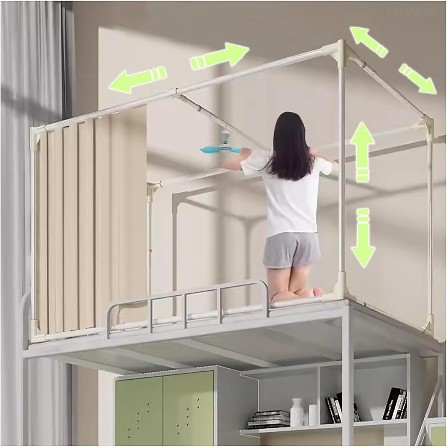 Amazon.com: VEGIONES Bunk Bed Curtains,Privacy Shading Canopy Bed Frame ...