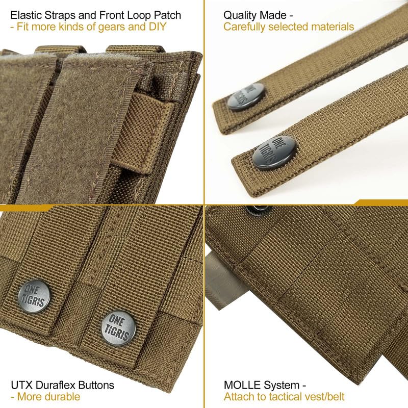 Snapklik.com : Mag Pouch, MOLLE Pistol Mag Pouch For Glock 9mm 1911 92F ...