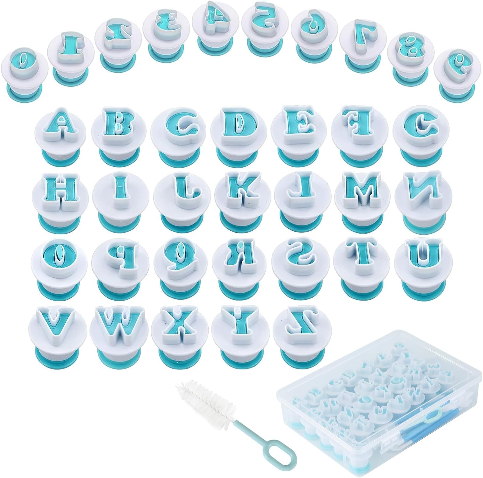Amazon.com: Crea Cake® 36 pcs Fondant Alphabet Letter Cutters, BPA Free ...