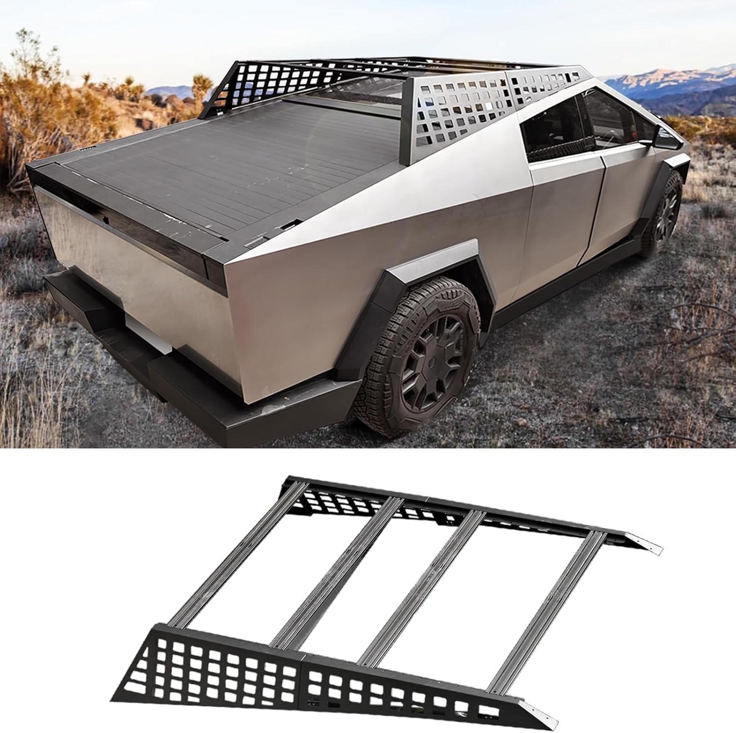 Amazon.com: Roof Racks for Cybertruck Cargo Bars Platform System 2.0 ...