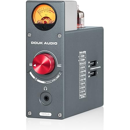 Amazon.co.jp: Douk Audio T4 PLUS HiFi 5654 Vacuum Tube Preamp Stereo ...