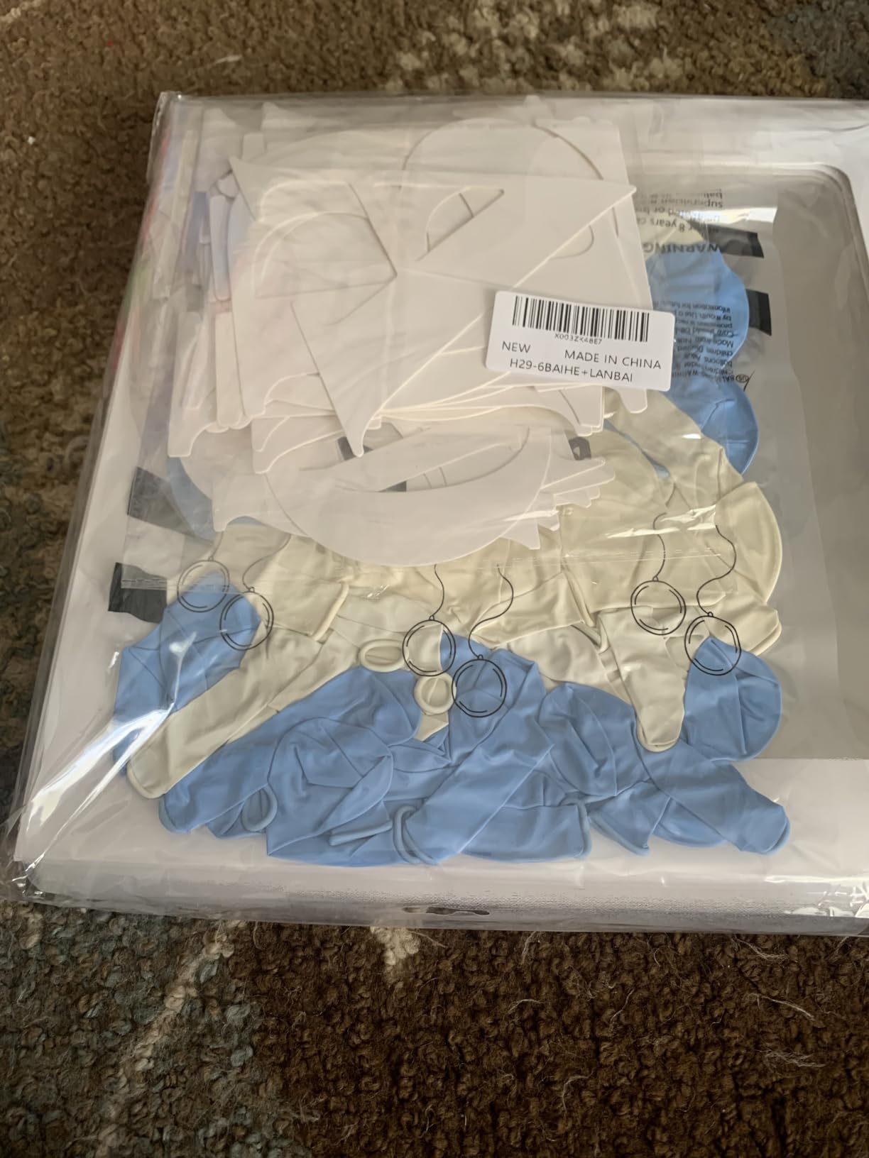 Amazon.com: Baby Boxes with Letters for Baby Shower, ADOINBY 6 White ...