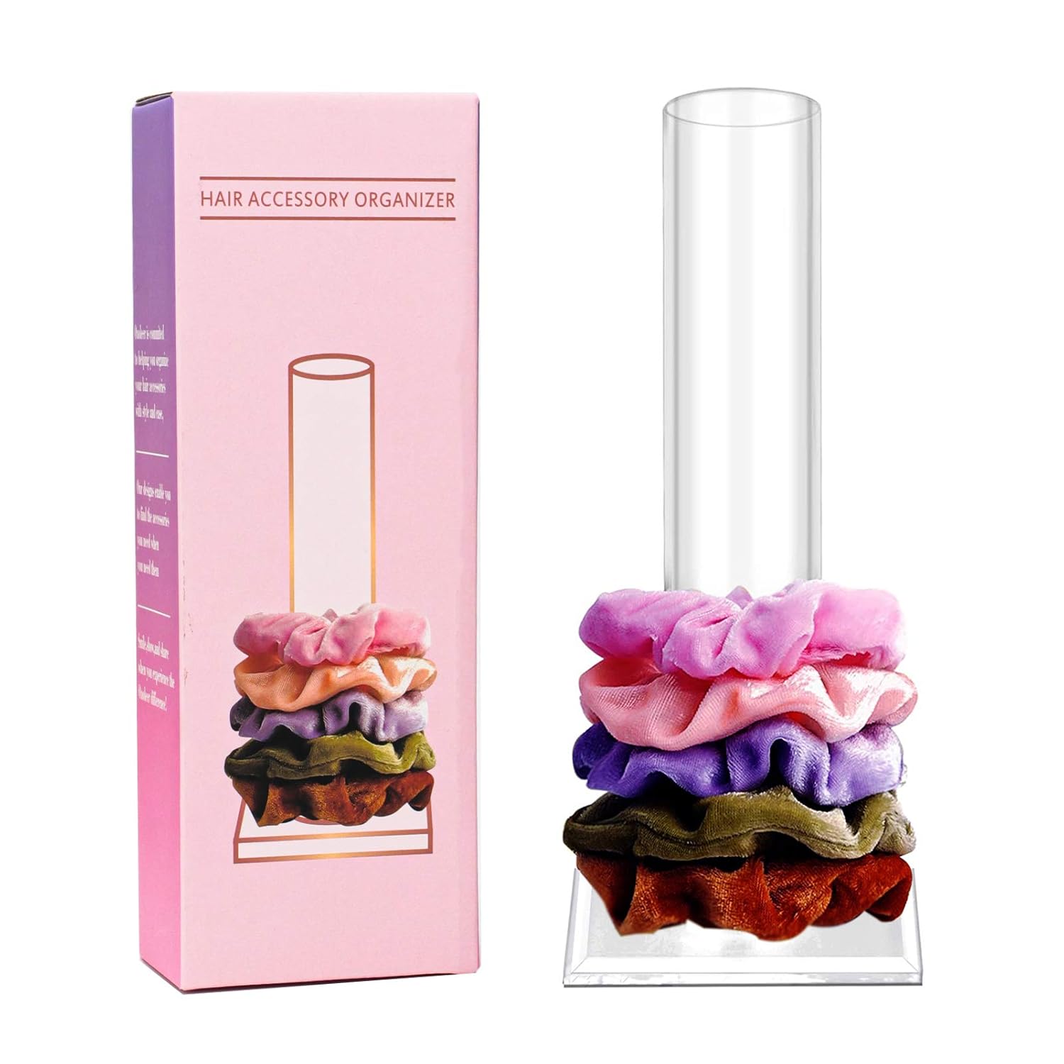 Amazon.com: OAOLEER 10inch Scrunchie Holder Stand,Clear Jewelry ...