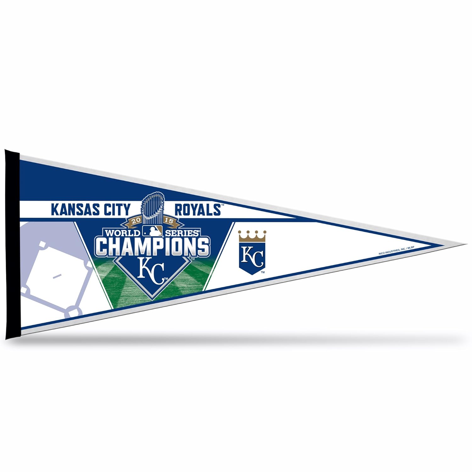 Buy MLB Kansas City Royals 2015 World Series Champion Pennant, Blue, 12 ...