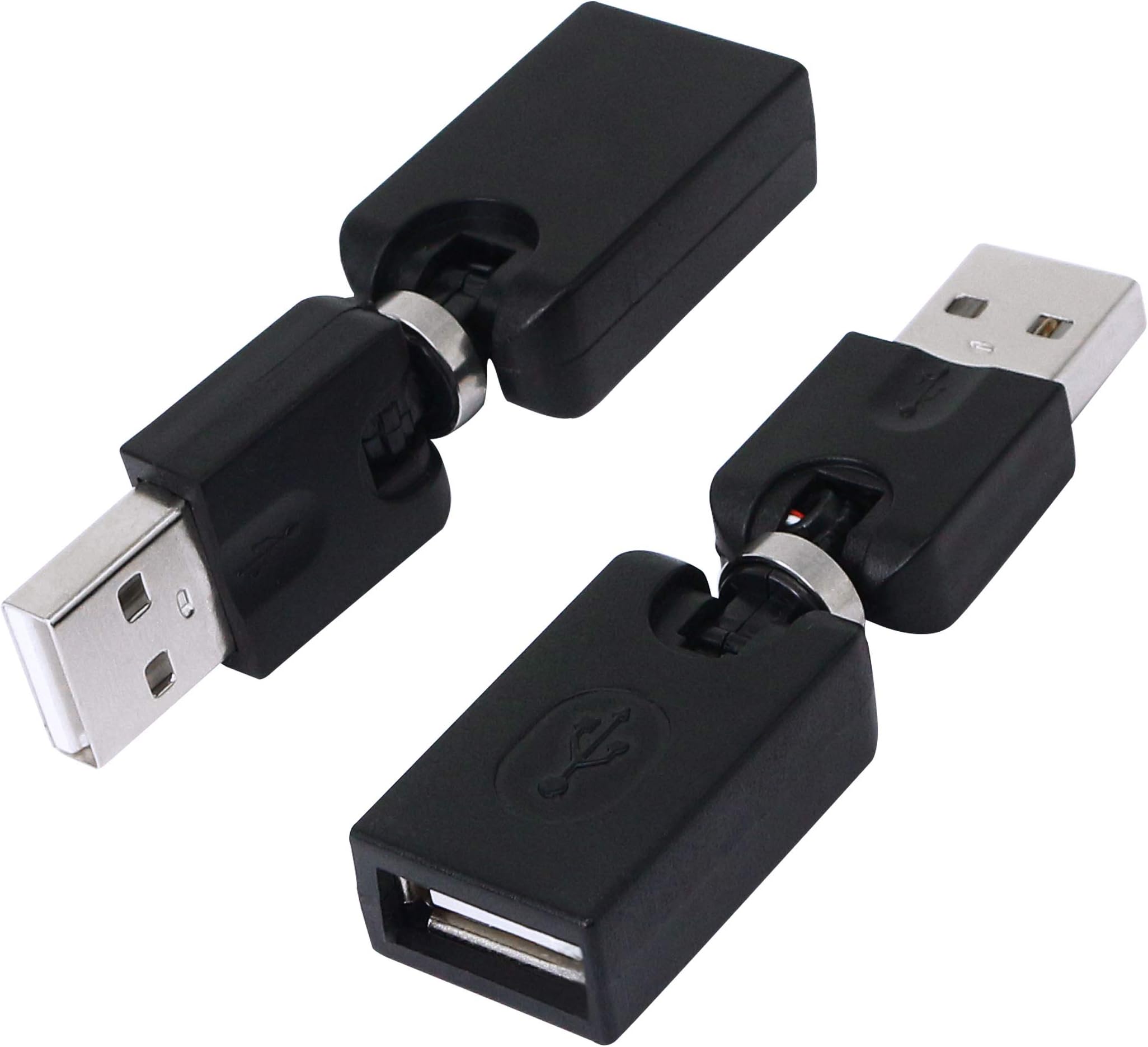 Amazon.com: CERRXIAN Rotating and Swivel Twist USB 2.0 Type A Male to ...
