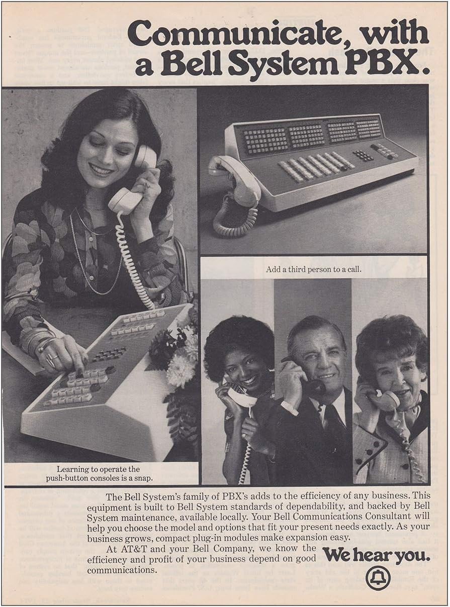 Amazon.com: RelicPaper 1974 Bell Telephone: Communicate with a Bell ...