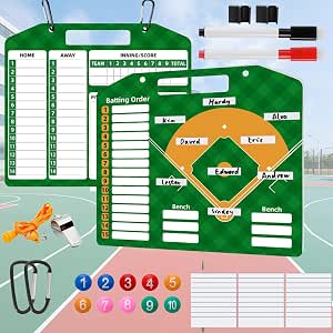 Amazon.com : Magnetic Baseball Lineup Board, Baseball Lineup Board for ...