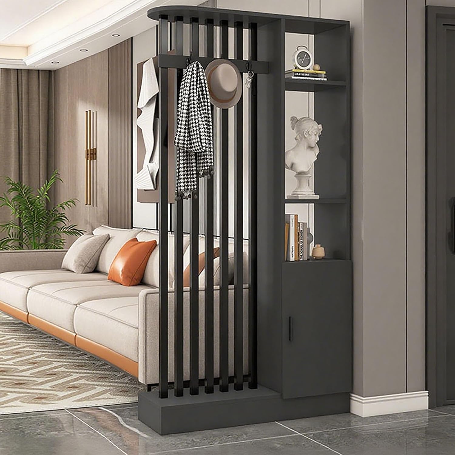Amazon.com - Wood Room Privacy Screens,Entrance Hall Partition Screen ...