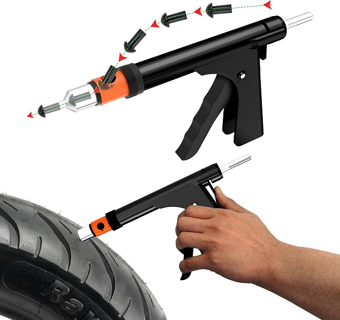GRAND PITSTOP 22 Pcs Tubeless Tire Gun Puncture Repair Kit with ...