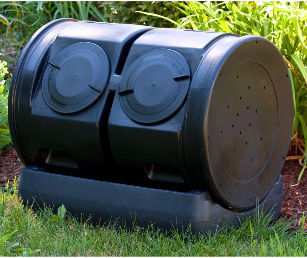 Amazon.com: Good Ideas Compost Wizard Dueling Tumbler : Patio, Lawn ...