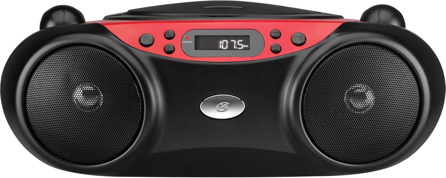 GPX BC232R Portable CD player Black,Red CD player : Amazon.co.uk ...
