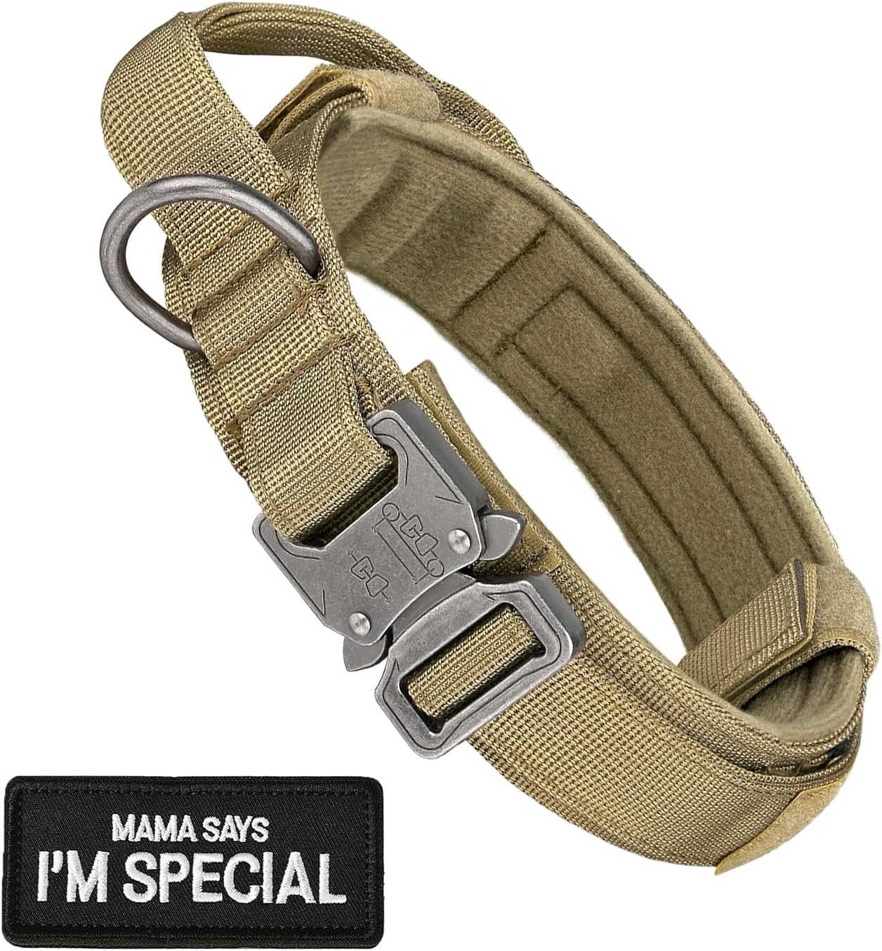 Amazon.com : Tactical Dog Collar with Handle - Adjustable Nylon ...