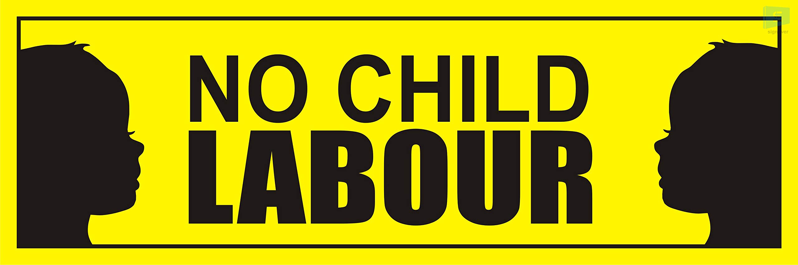 Buy SIGN EVER No Child Labour Sign Boards For Factory Restaurant Hotel ...