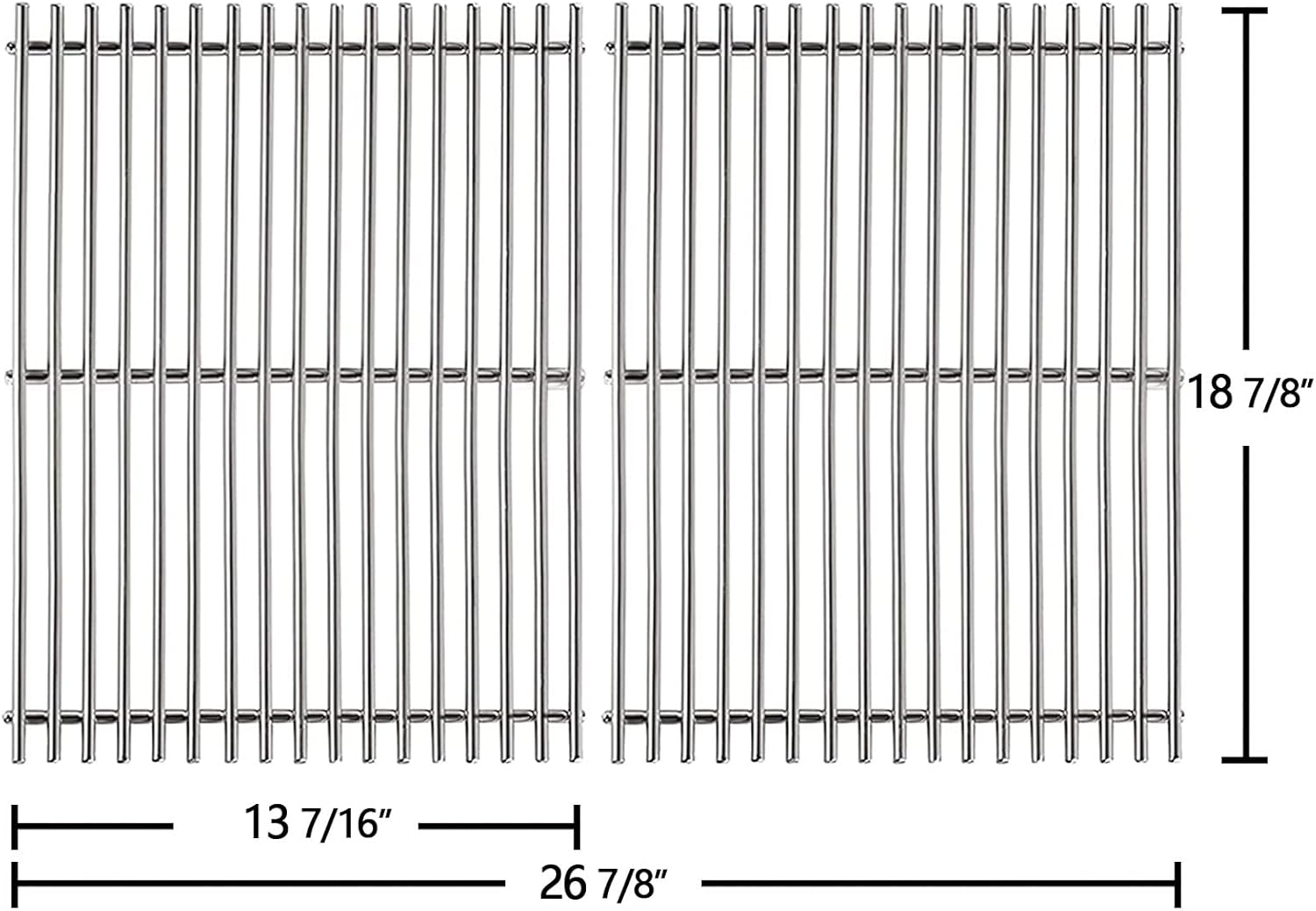 Hongso Rejillas de parrilla de acero inoxidable sólido SUS304 de 18 78 ...