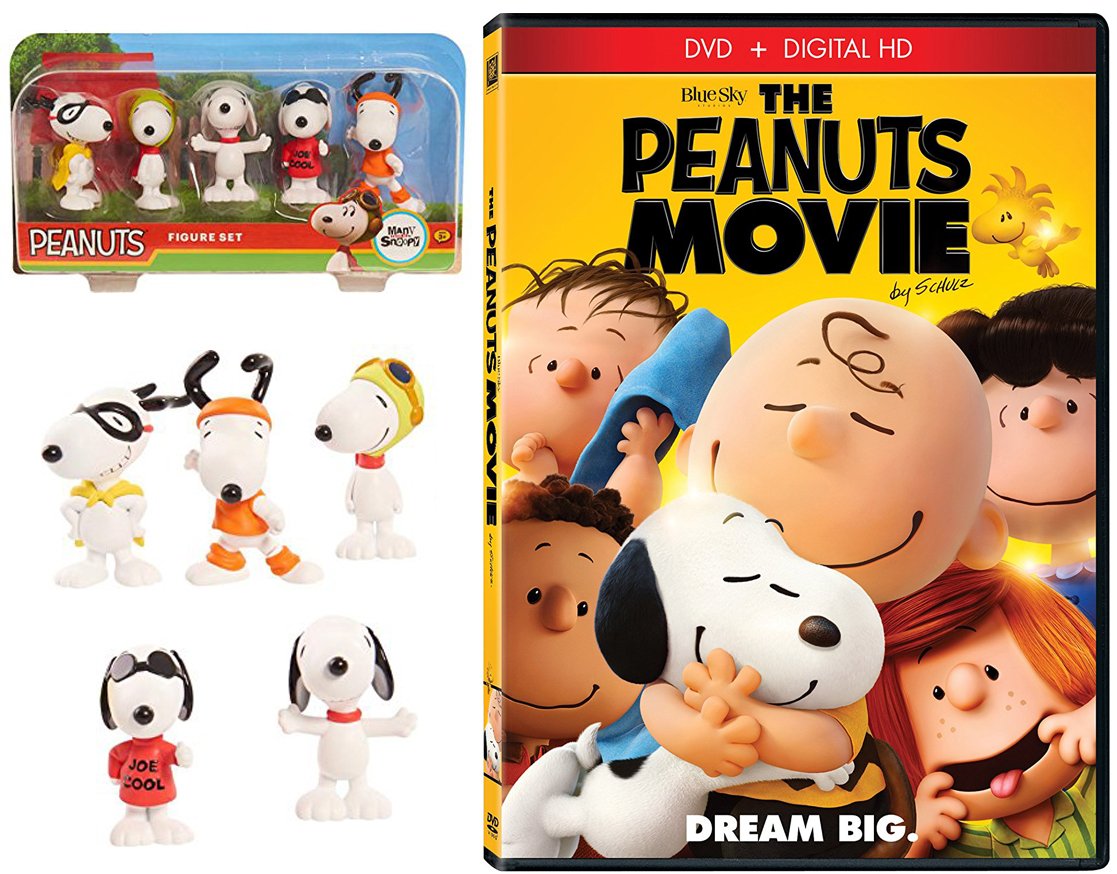 Buy The Peanuts Movie DVD & Many Faces of Snoopy Minis Joe Cool ...