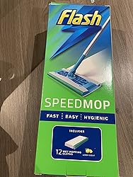 Flash Speedmop Starter Kit, Mop + 12 Absorbing Refill Pads, Lemon ...