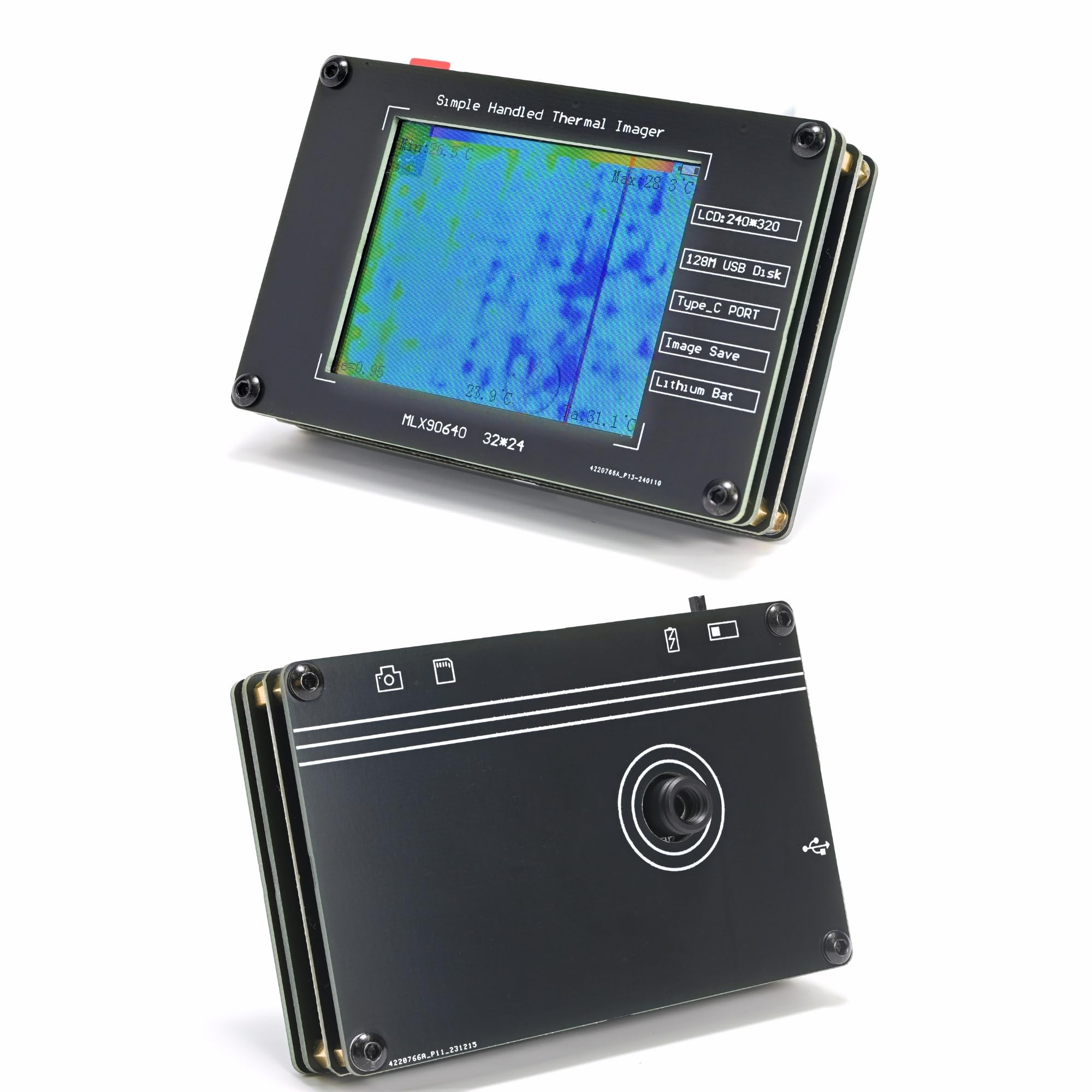 Snapklik.com : Mini Handheld Thermal Camera, Portable Infrared Thermal ...