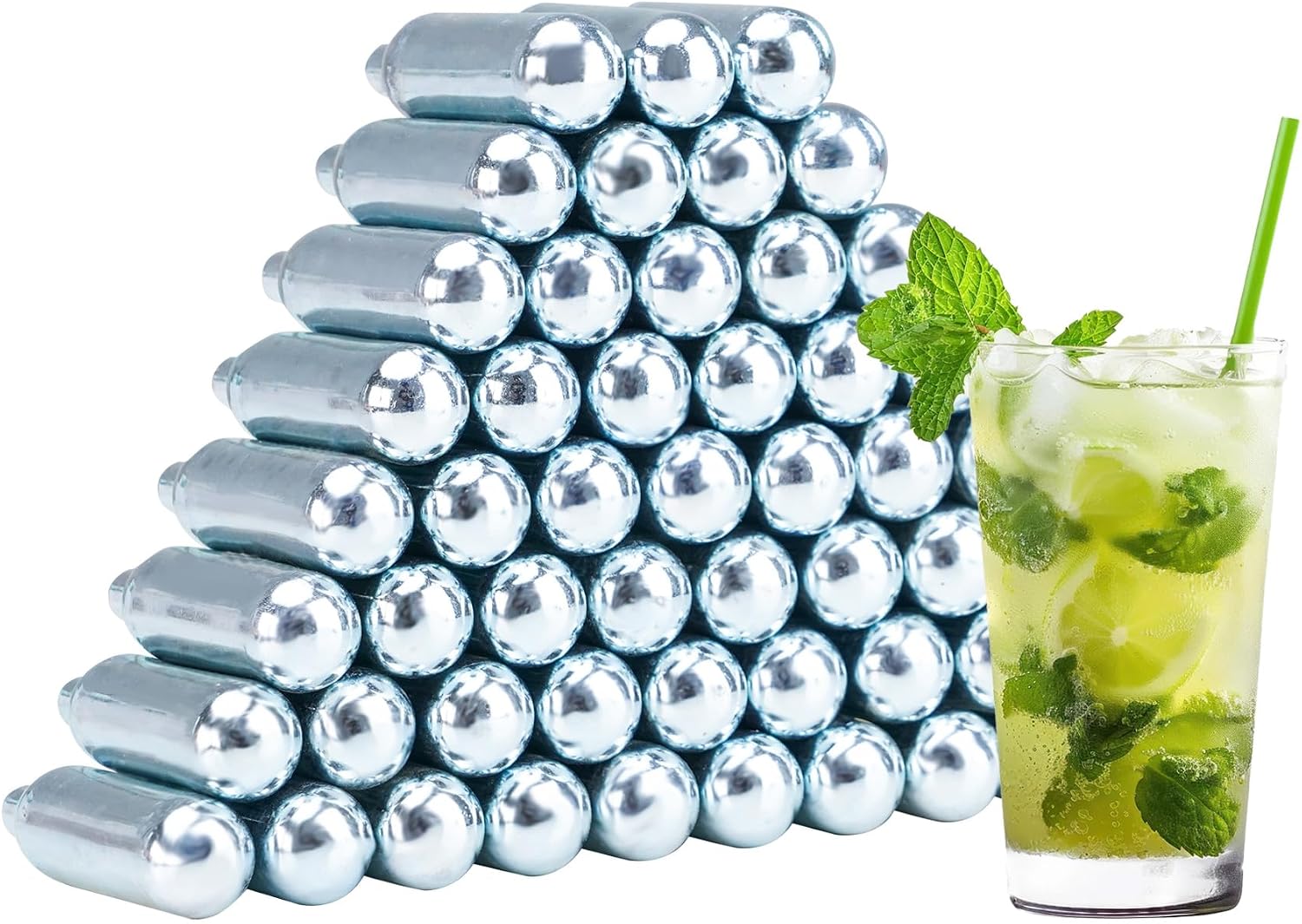 Amazon.com: Asfolia CO2 Cartridges,8g CO2 Cylinders Soda Chargers for ...