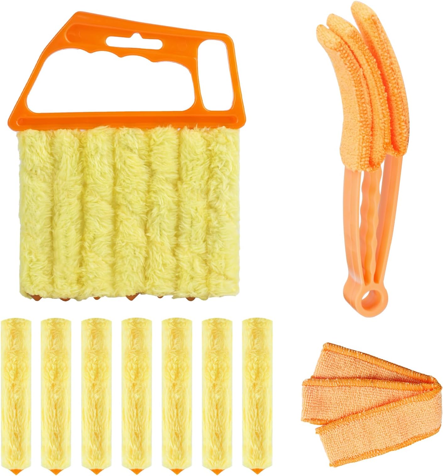 Amazon.com: Hiware Window Blind Cleaner Duster Brush with 5 Microfiber ...