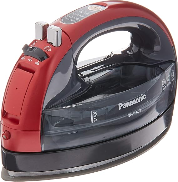 Amazon.com: Panasonic 360 Ceramic Cordless Freestyle Metallic Red Iron ...