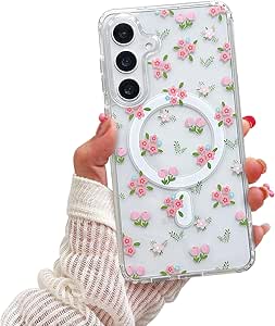 Amazon.com: QLTYPRI for Samsung Galaxy A16 5G Case, Compatible with Magsafe, Aesthetic Cute ...