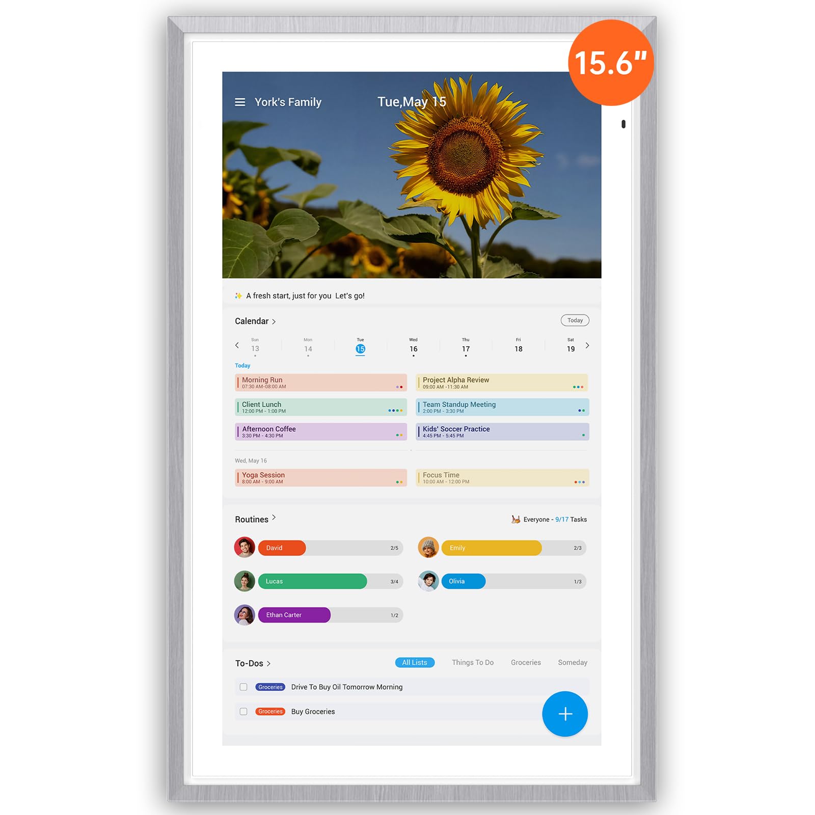 Snapklik.com : ApoloSign 15.6-inch Digital Calendar: Dual Mode Calendars