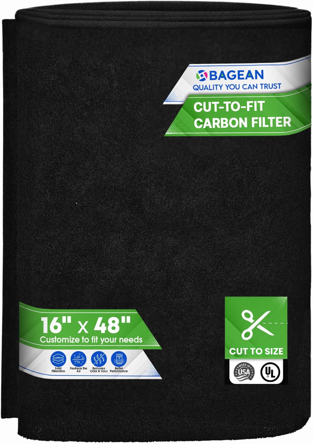 Amazon.com: CFS – Pack of 1, Premium Cut-to-Fit Carbon Pre-Filter for ...