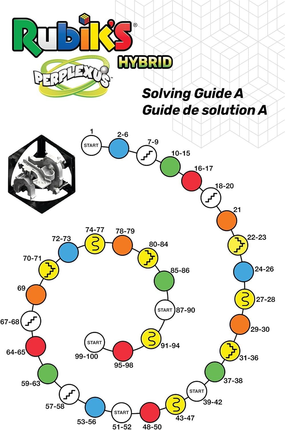 Rubik’s Perplexus Hybrid 2 x 2, desafiante juego de habilidades de ...