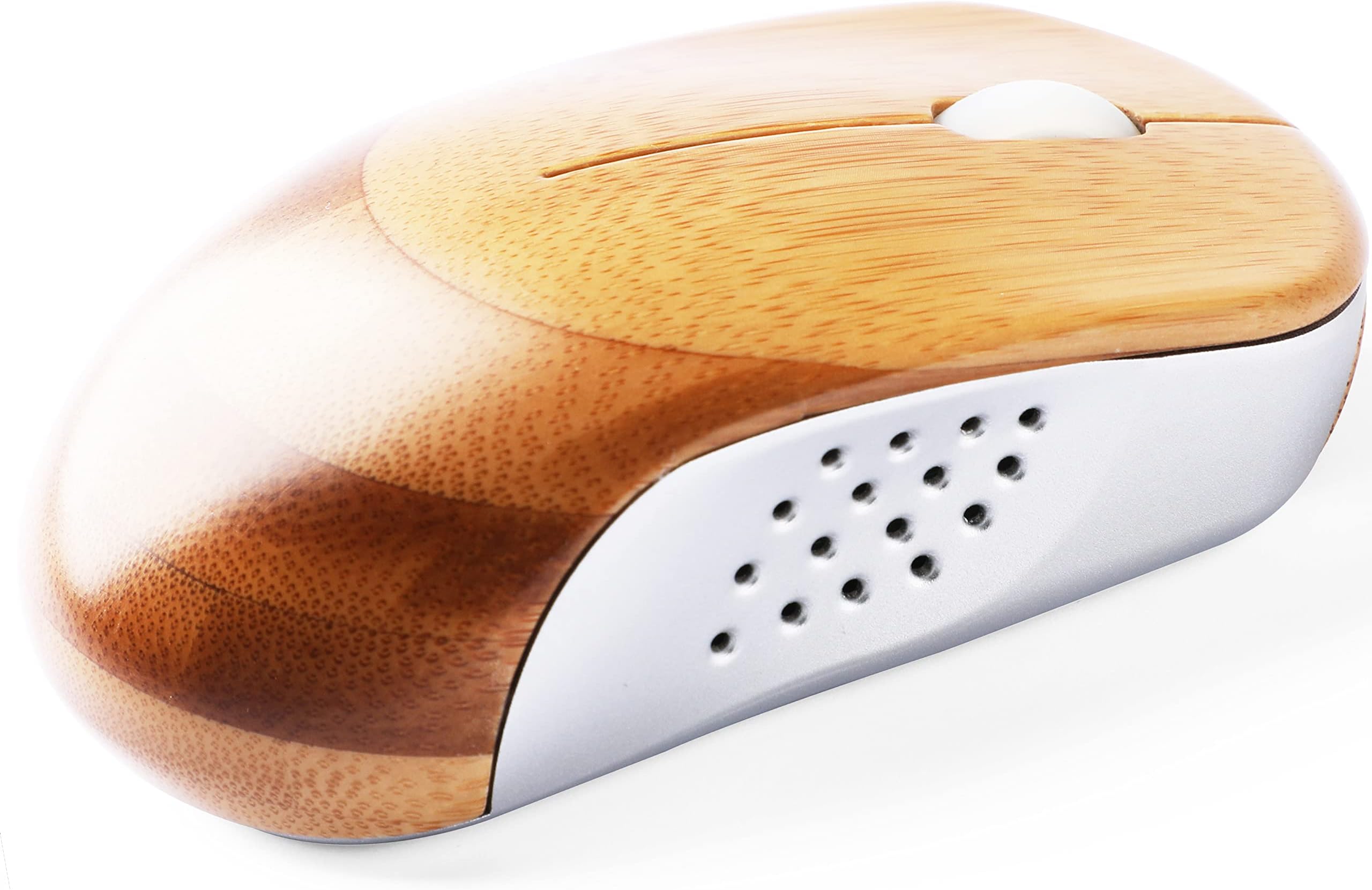 Amazon.com: Icemouse Wireless Bamboo Mouse 2.4GHz Optical Silent Mouse ...