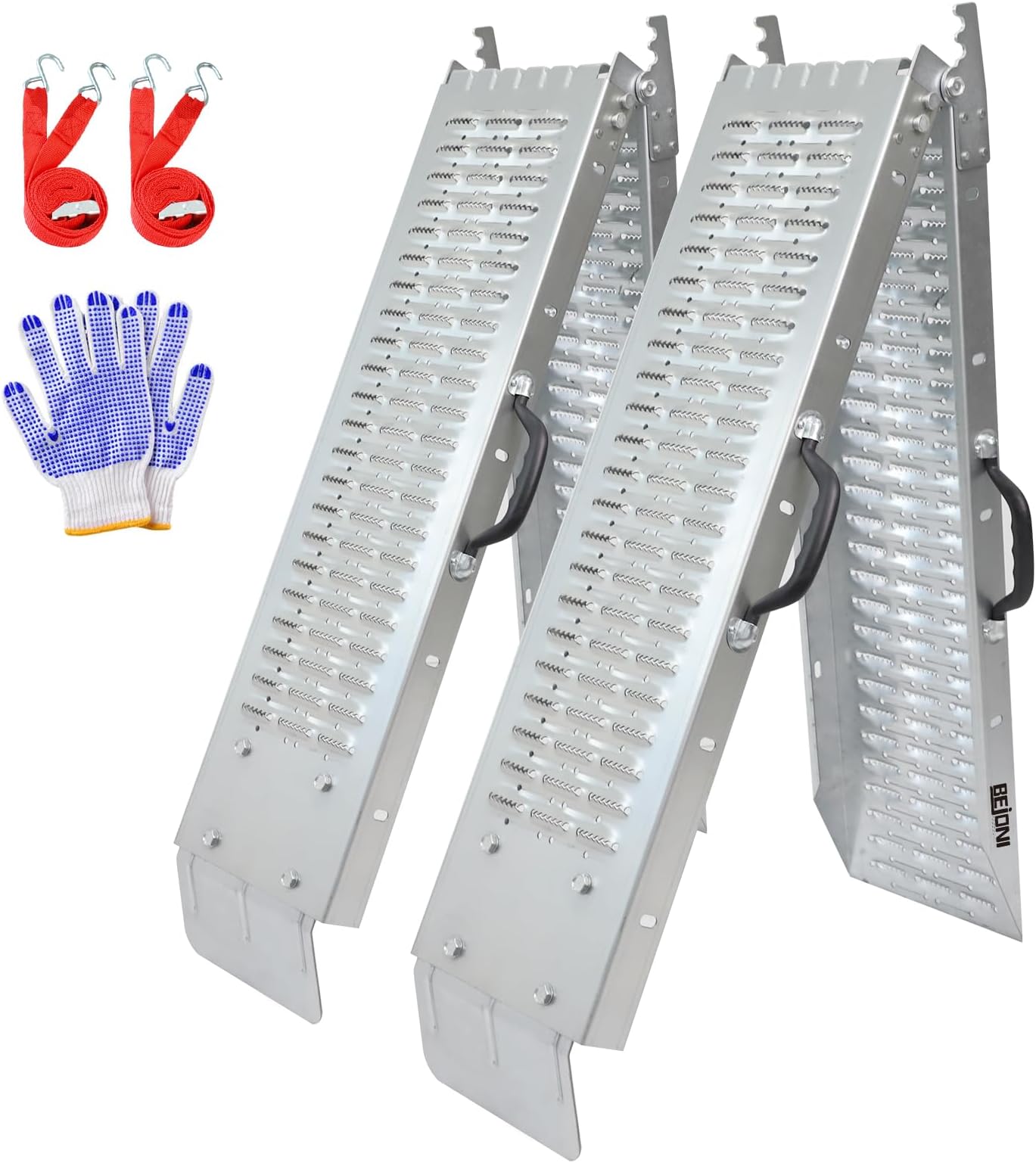 Amazon.com: SCITOO Loading Ramp with Support Legs 7.5ft Folding Titan ...