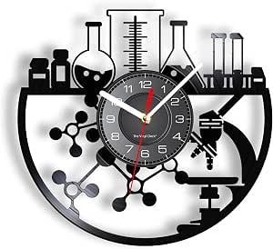 Amazon.co.jp: Wall Clock, Laboratory Experiment, Biological Laboratory ...